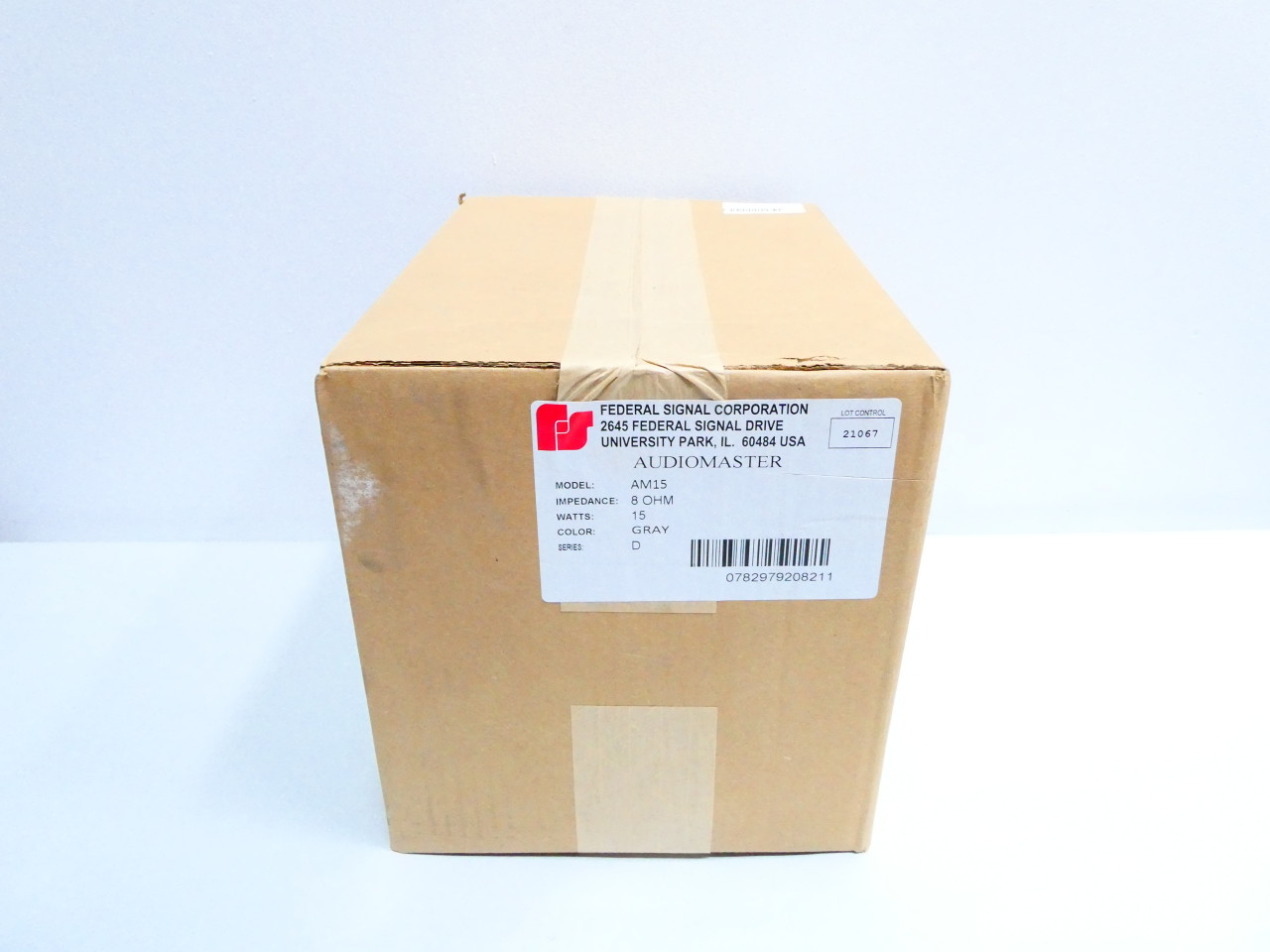 FEDERAL SIGNAL AM15 AUDIOMASTER GRAY SPEAKER 15W 8OHM HORNS, SIRENS AND ...