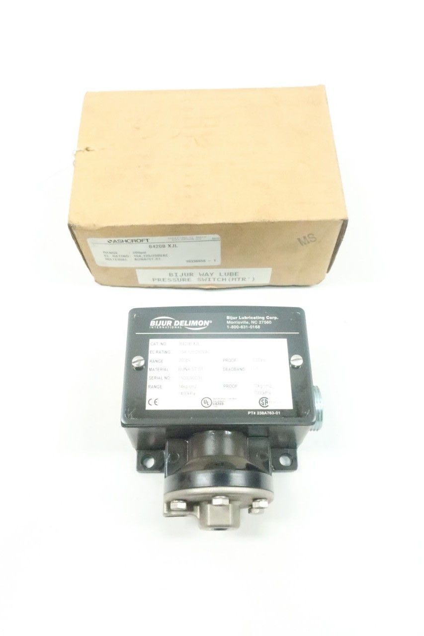 ASHCROFT B420B XJL 200PSI 125/250V-AC PRESSURE SWITCH - MRO INDUSTRIAL