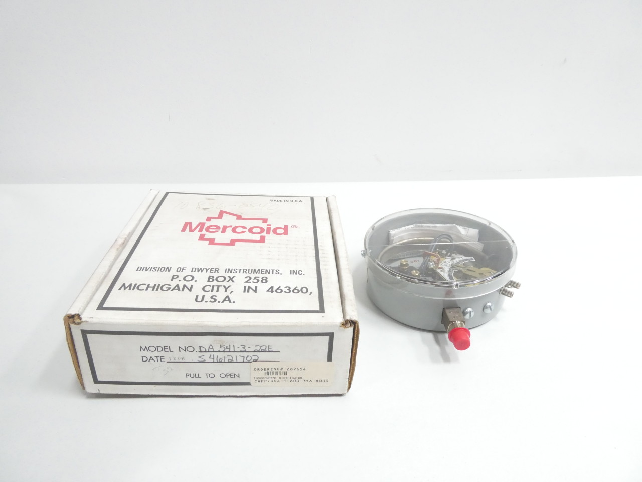 MERCOID DA-541-3-22E 75-800PSI 120/240V-AC PRESSURE SWITCH - MRO INDUSTRIAL