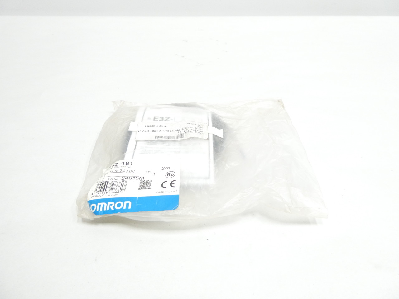 OMRON E3Z-T81 12-24V-DC PHOTOELECTRIC SENSOR - MRO INDUSTRIAL