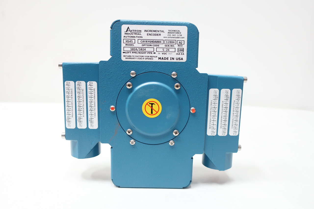 AVTRON HS45-CAYAY6HDA004 INCREMENTAL 5-24V-DC ROTARY ENCODER - MRO ...