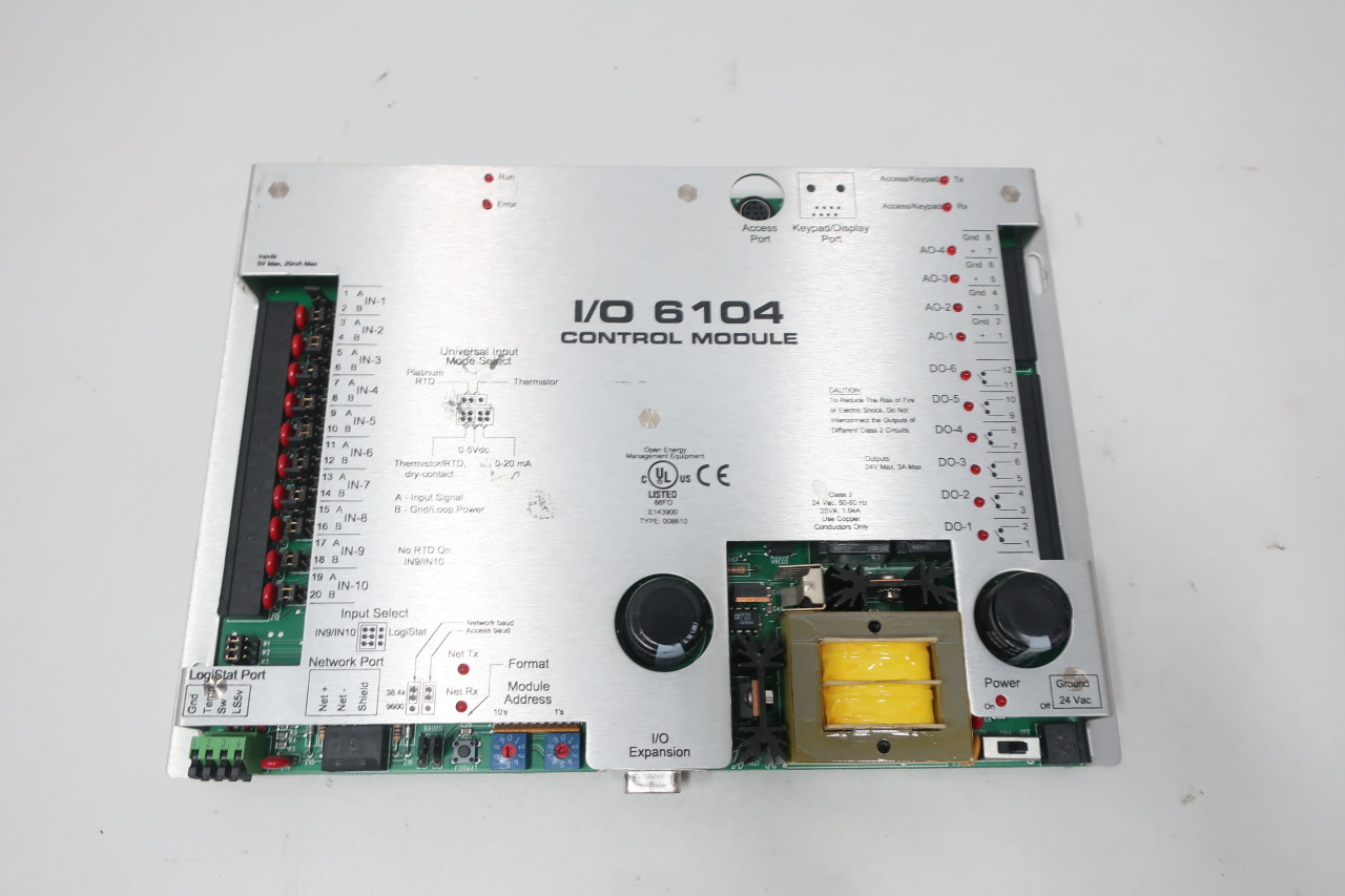 AUTOMATED LOGIC I/O 6104 CONTROLLER MODULE - MRO INDUSTRIAL
