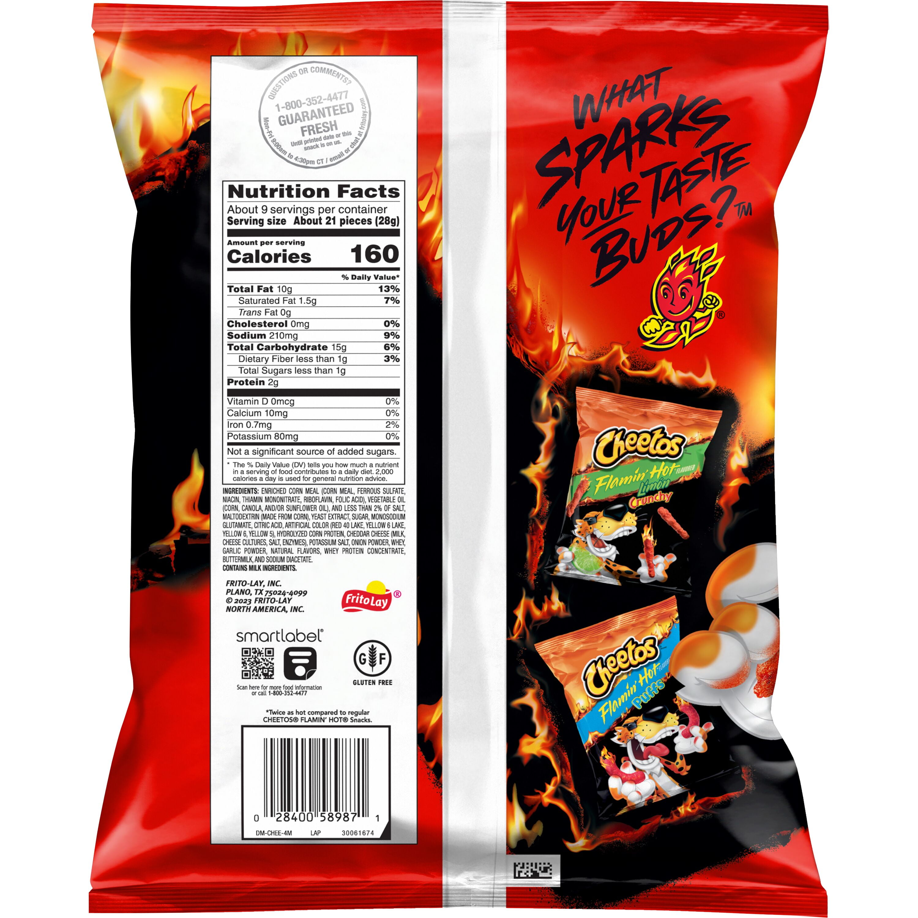 Botana de Chips con Sabor a Queso Picante Cheetos Crunchy XXTRA Flamin ...
