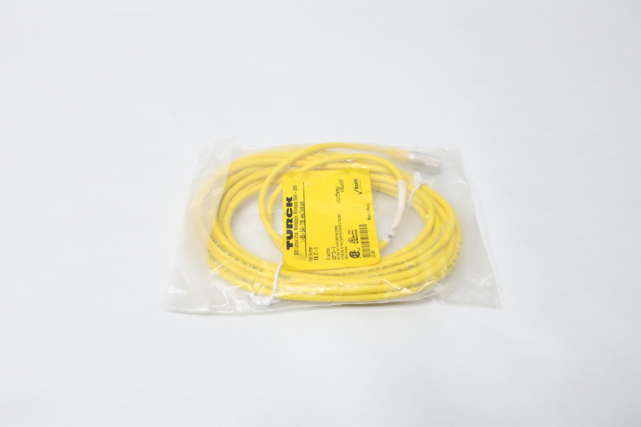 TURCK KB 3T-5 SENSOR 5M CORDSET CABLE - MRO INDUSTRIAL