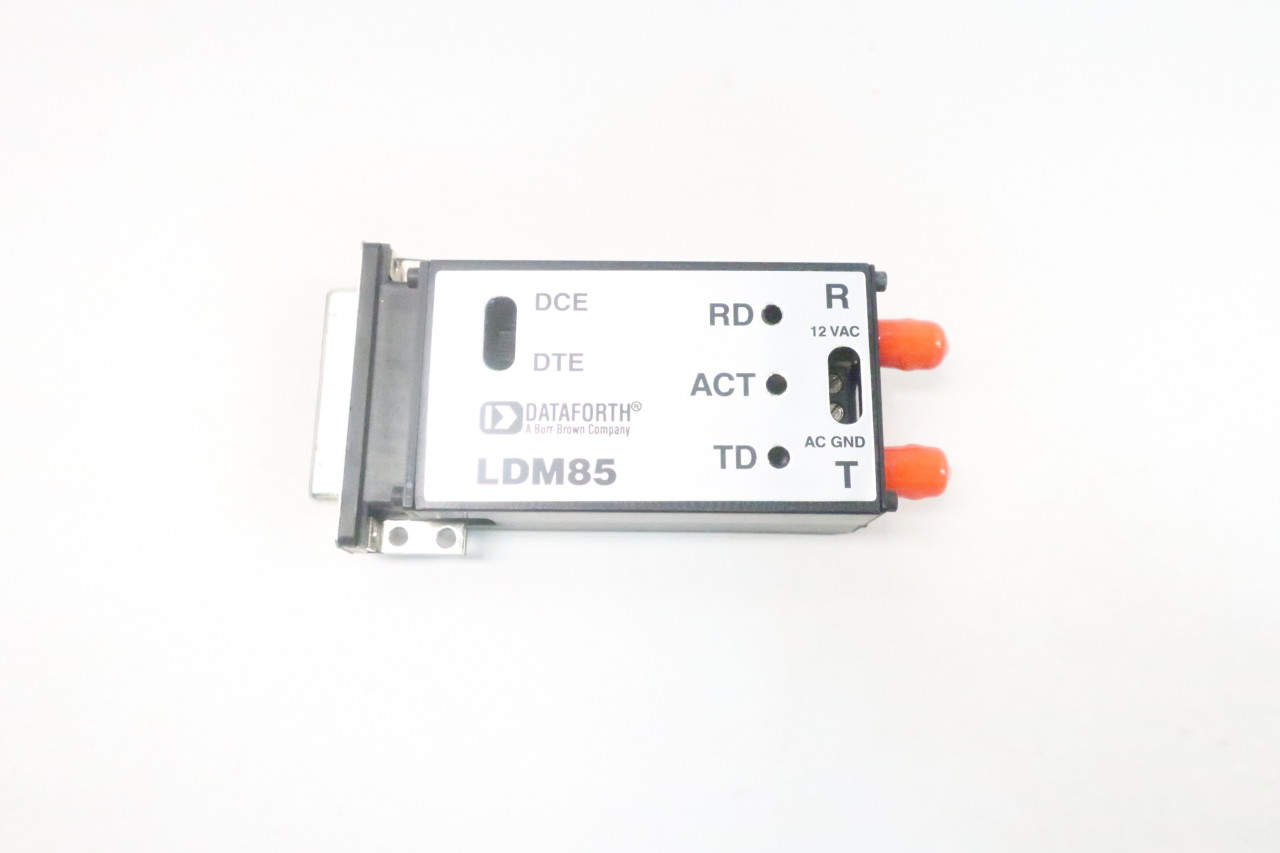 DATAFORTH LDM85 FIBER OPTIC MODEM ETHERNET AND COMMUNICATION MODULE - MRO INDUSTRIAL