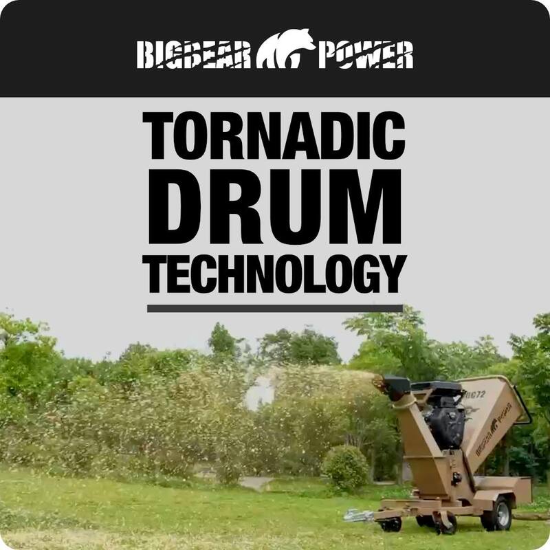 BIGBEAR POWER Tornadic 7 in. 34 HP V-Twin Engine, Gas Powered ...