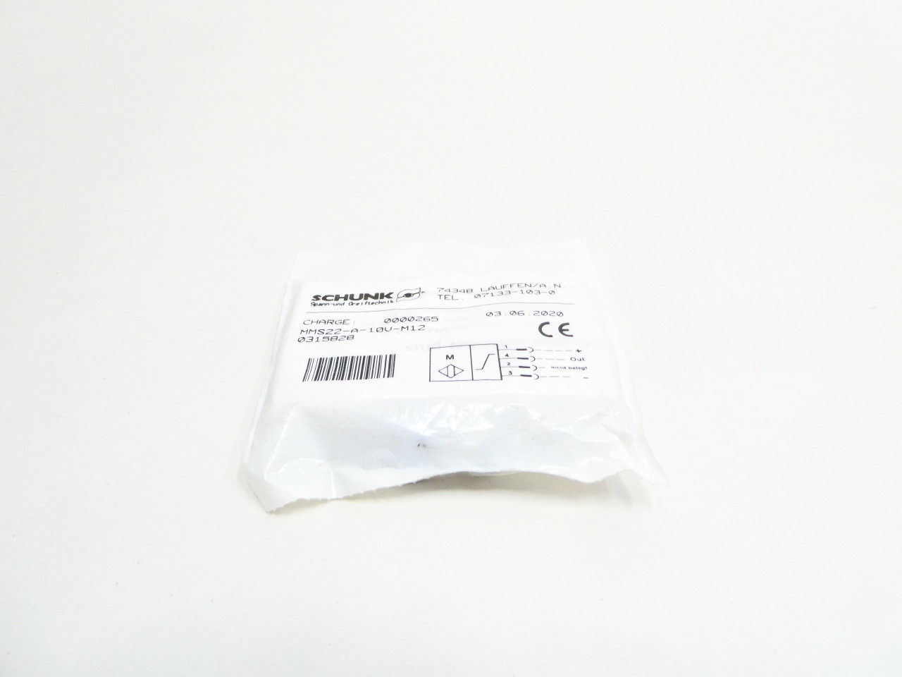 SCHUNK MMS22-A-10V-M12 PROXIMITY SENSOR - MRO INDUSTRIAL