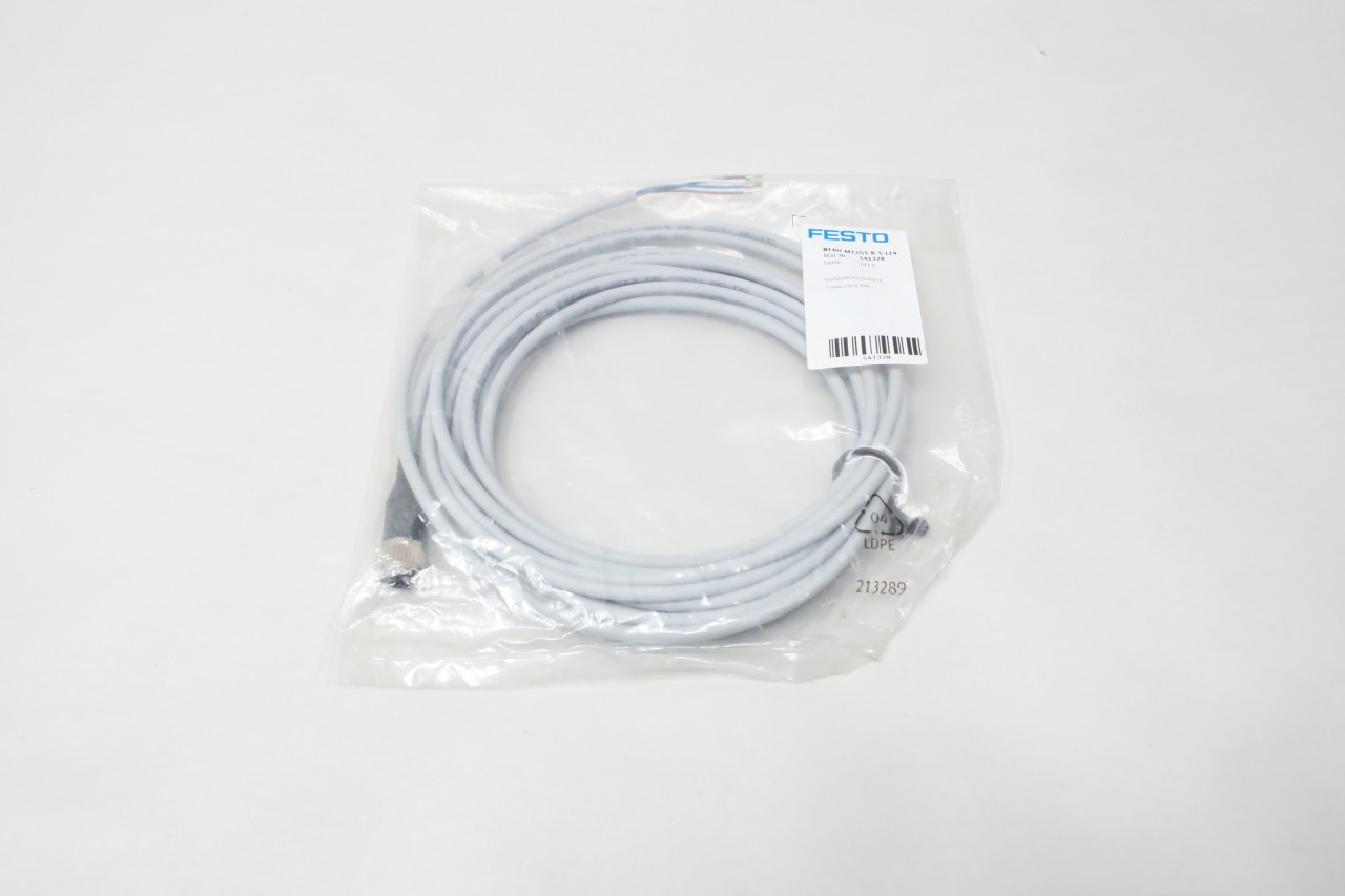 FESTO NEBU-M12G5-K-5-LE4 541328 CONNECTING LINE CORDSET CABLE - MRO ...