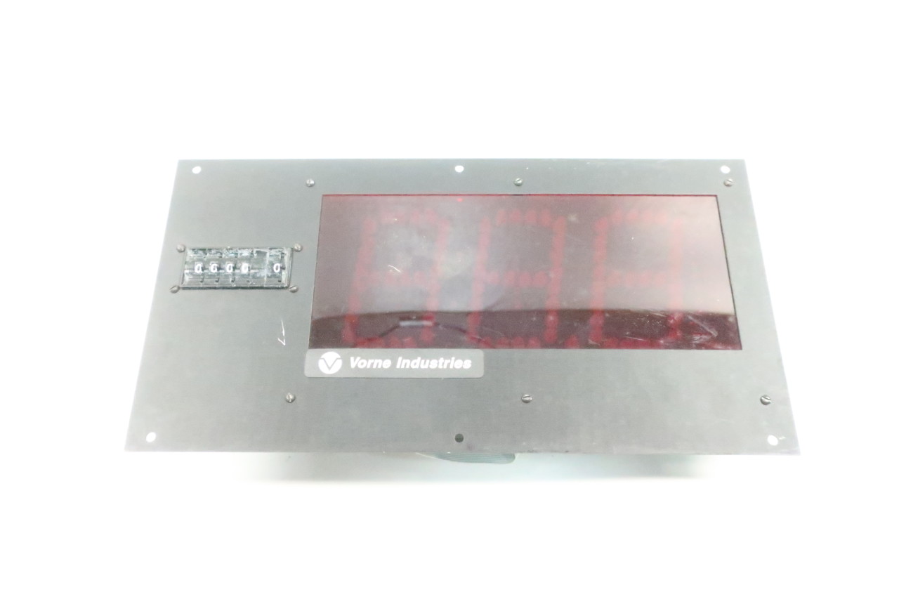 VORNE RM01/V77 4/4/90 3 DIGIT DIGITAL MESSAGE DISPLAY - MRO INDUSTRIAL