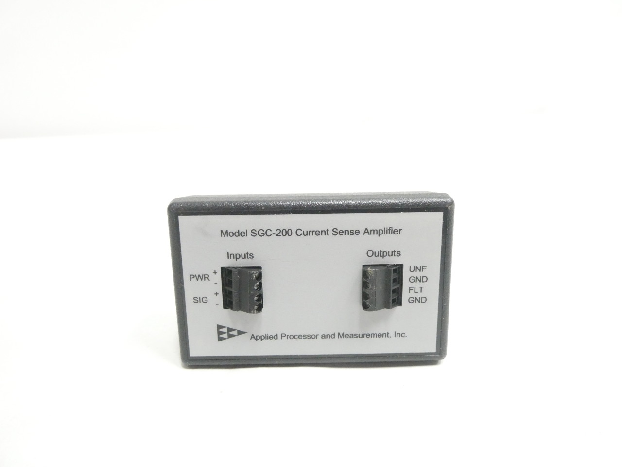 APM APPLIED PROCESSOR AND MEASUREMENT SGC-200 CURRENT SENSE AMPLIFIER ...