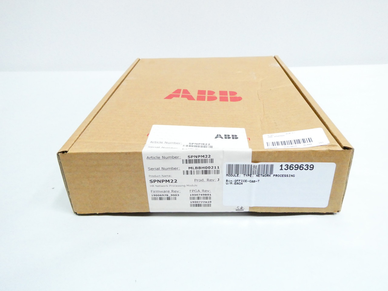 ABB SPNPM22 SYMPHONY PLUS NETWORK PROCESSING MODULE PCB CIRCUIT BOARD - MRO INDUSTRIAL