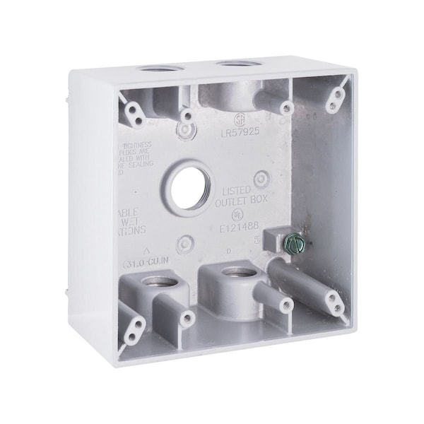 Bell Outdoor Weatherproof Electrical Box, Double Gang Box Type ...