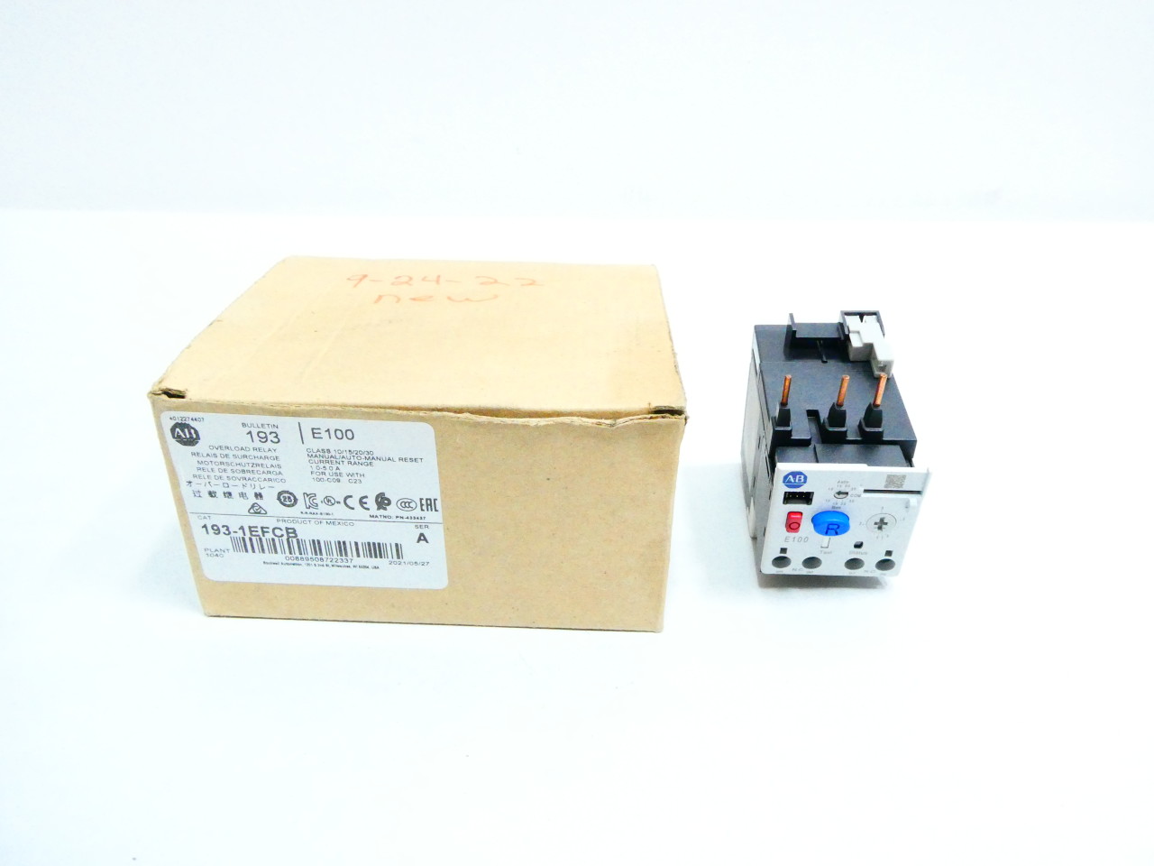 ALLEN BRADLEY 193-1EFCB 1-5A AMP OVERLOAD RELAY - MRO INDUSTRIAL