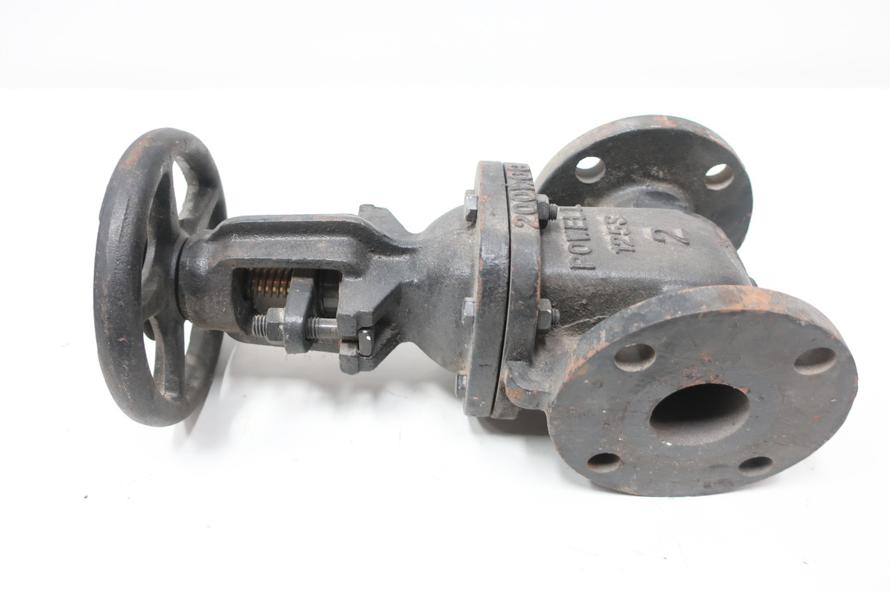 WM POWELL 1793 MANUAL 125 IRON FLANGED 2IN WEDGE GATE VALVE - MRO ...