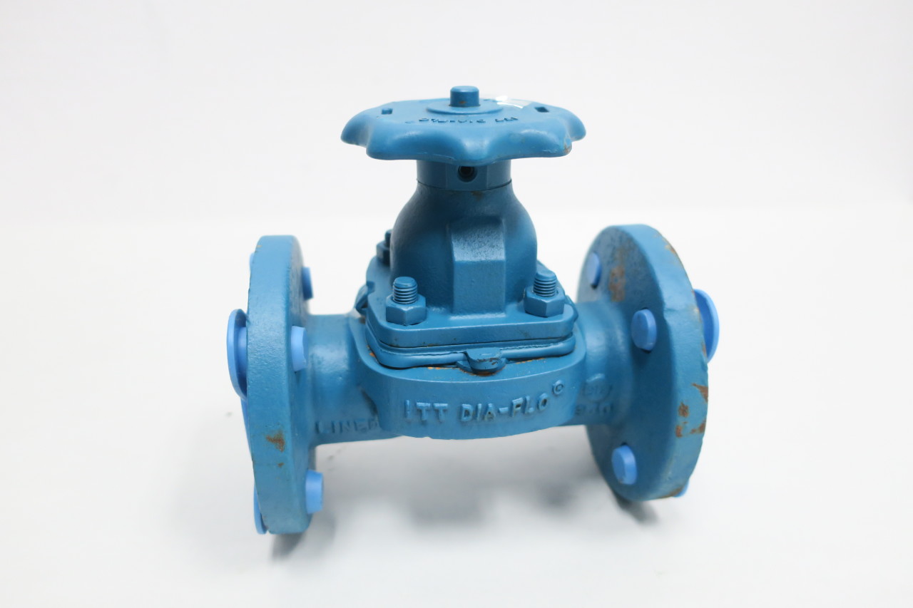 ITT 2558 DIA-FLO MANUAL IRON FLANGED 1IN DIAPHRAGM VALVE - MRO INDUSTRIAL