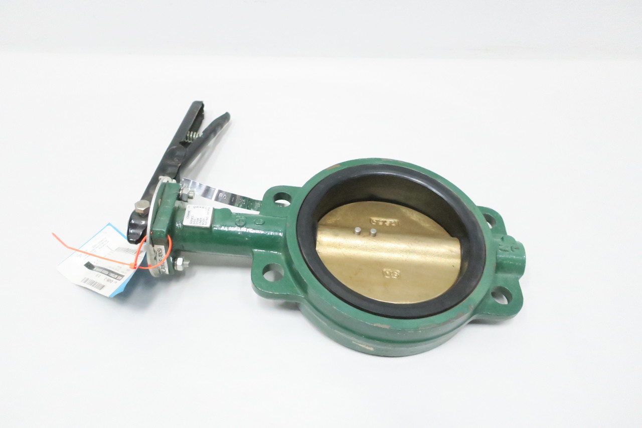 CRANE 42 MANUAL IRON 200 BRASS WAFER 6IN BUTTERFLY VALVE - MRO INDUSTRIAL