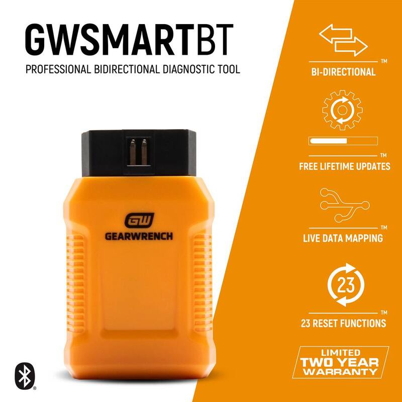 GEARWRENCH OBD2 Professional Bi-Directional Bluetooth Diagnostic Tester ...