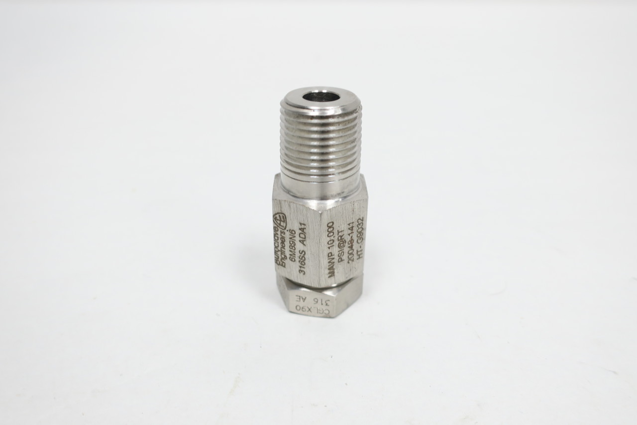 AUTOCLAVE ENGINEERS 6M89N6 5/8IN 1/2IN STAINLESS PIPE ADAPTER - MRO ...