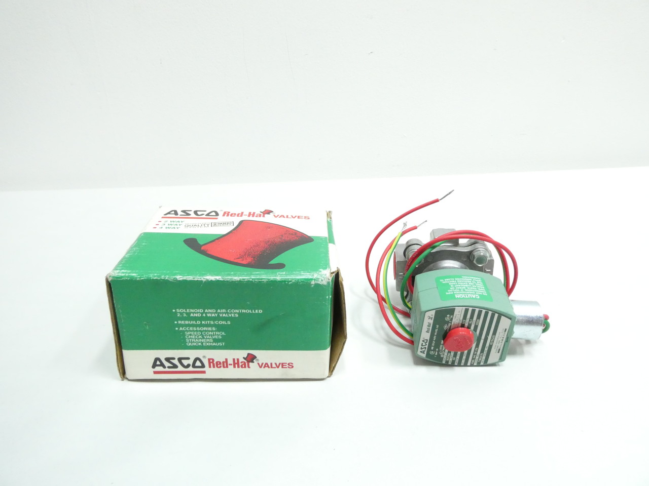 ASCO 8215G20 RED-HAT II 120V-AC 1/2IN NPT SOLENOID VALVE - MRO INDUSTRIAL