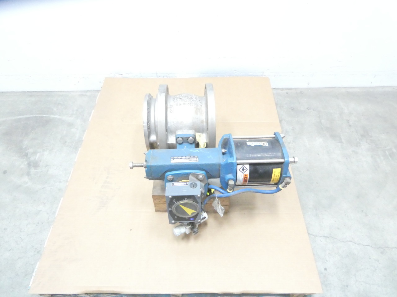 DEZURIK 9659762 PNEUMATIC 150 STAINLESS FLANGED V100 8IN CONTROL VALVE ...