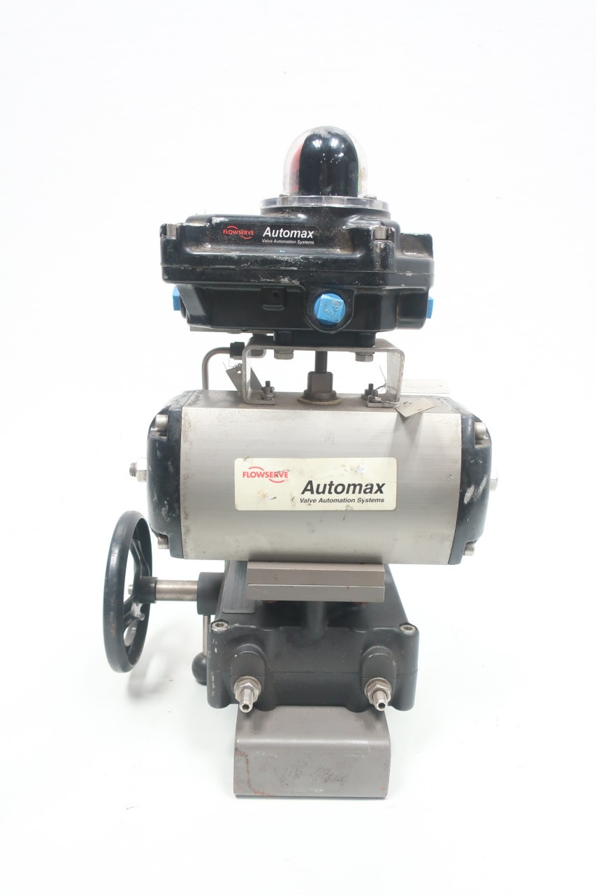 FLOWSERVE A0X00095-01-12-1 W/ POSITION INDICATOR PNEUMATIC VALVE ...
