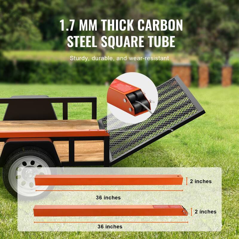 VEVOR Trailer Tailgate Lift Assist 180 lbs. Load Capacity Trailer Kit ...