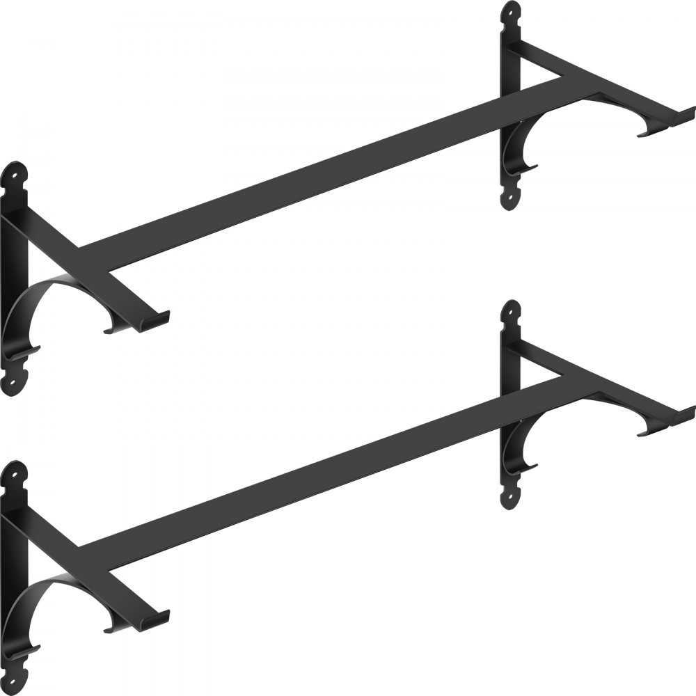 VEVOR 2 PCS Window Box Brackets 88lbs Planter Box Brackets 24 x 10.5 x ...