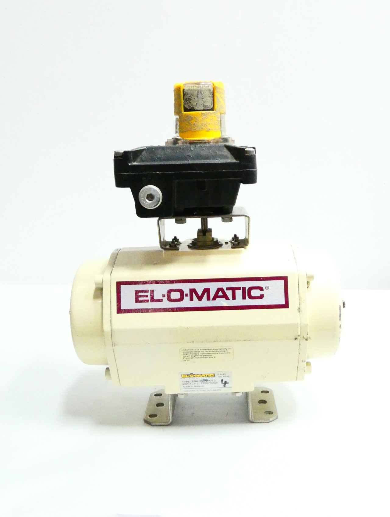EL-O-MATIC ESA 350-6/A/L2 120PSI PNEUMATIC VALVE ACTUATOR - MRO INDUSTRIAL