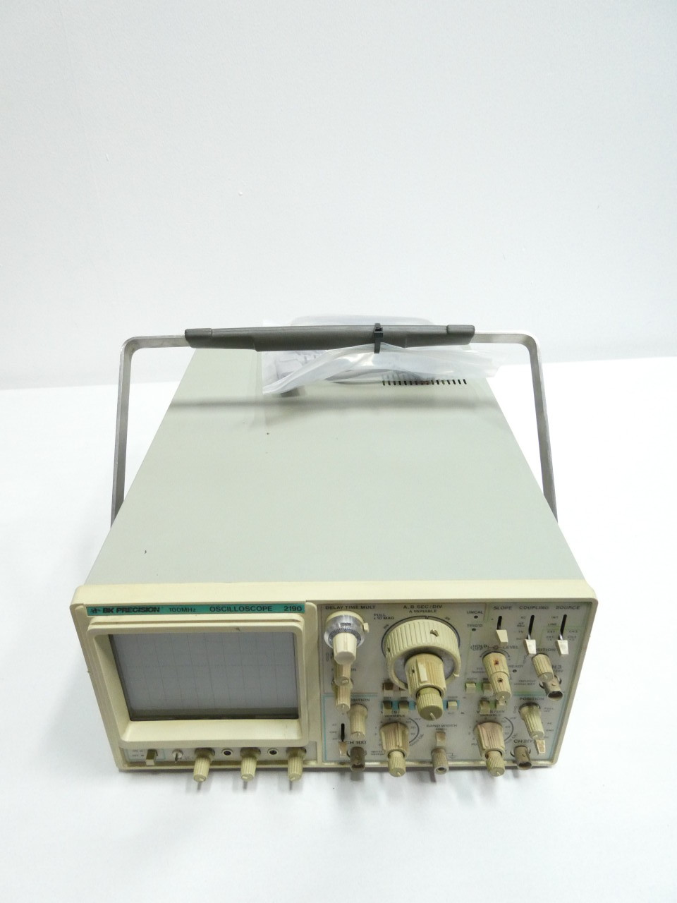 BK PRECISION 2190 DUAL TRACE OSCILLOSCOPE 100MHZ TEST EQUIPMENT - MRO ...