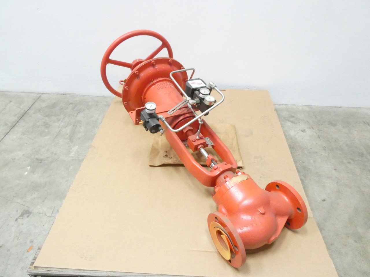 COPES VULCAN LCV-1140 PNEUMATIC 150 STEEL FLANGED 3IN CONTROL VALVE ...