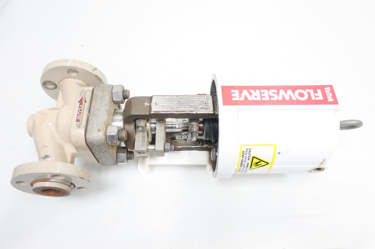 FLOWSERVE MK 1 VALTEK PNEUMATIC 150 STEEL FLANGED 1IN GLOBE VALVE - MRO ...