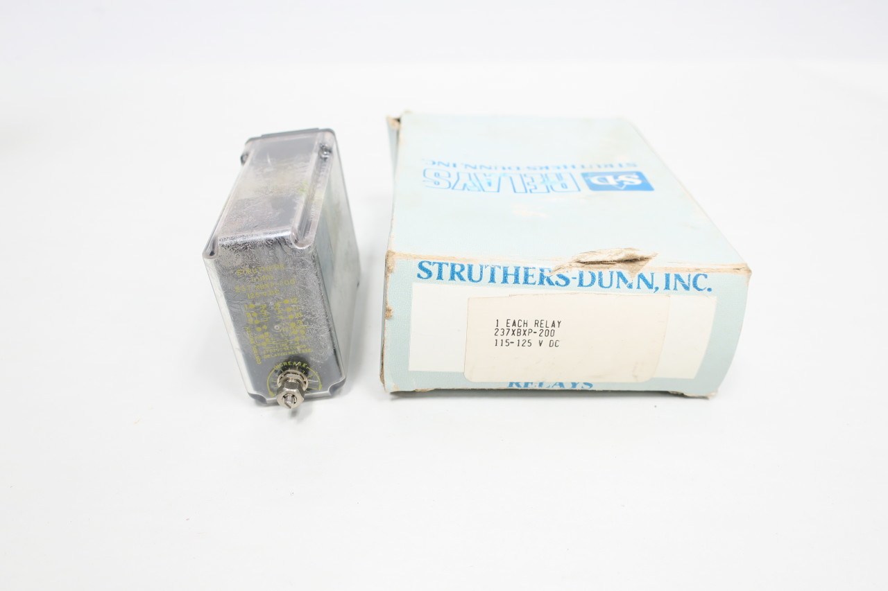 STRUTHERS-DUNN 237XBXP-200 125V-DC PLUG-IN RELAY - MRO INDUSTRIAL