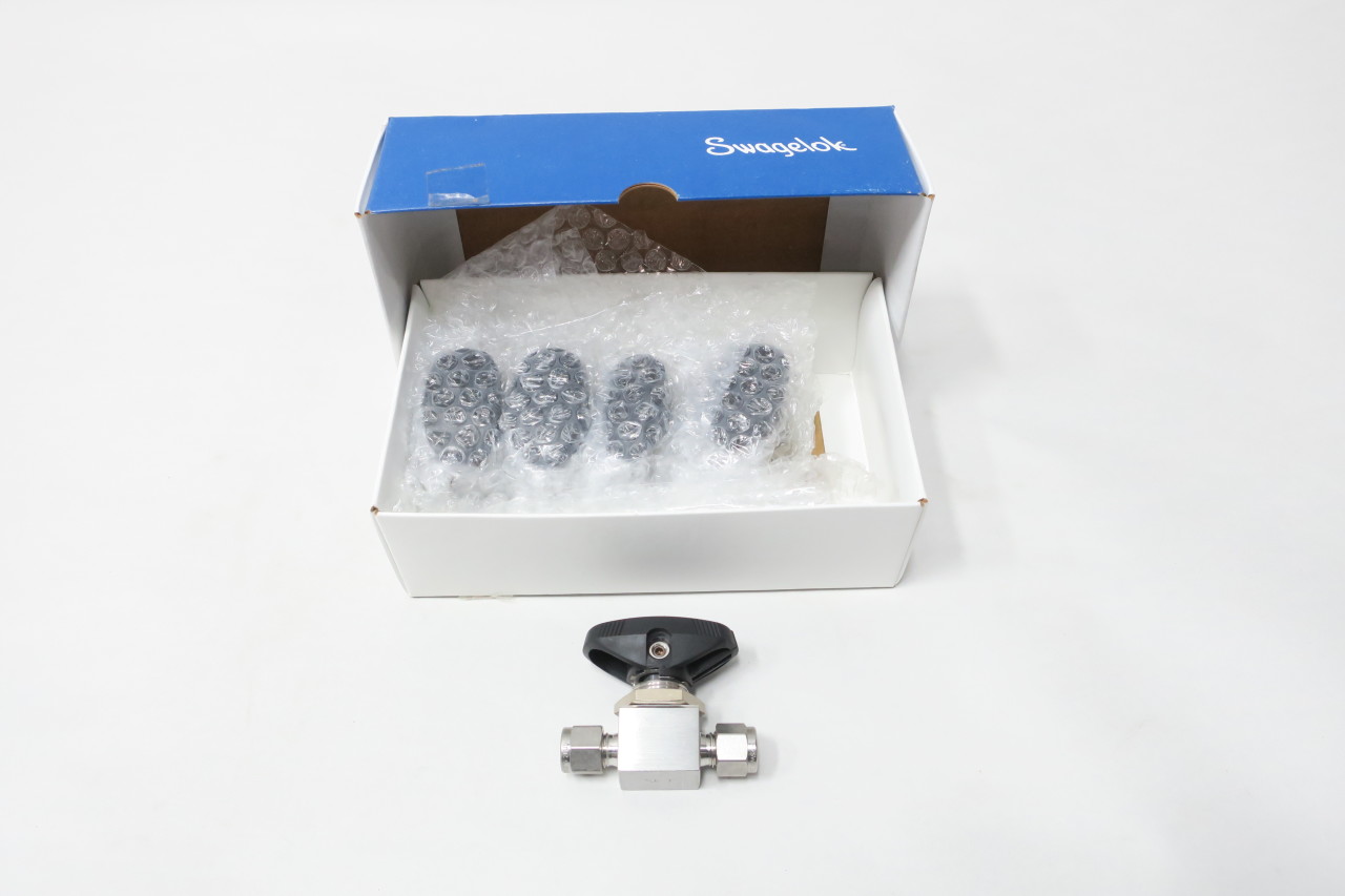 SWAGELOK SS-43GS4-K BOX OF 5 MANUAL STAINLESS TUBE 1/4IN BALL VALVE ...