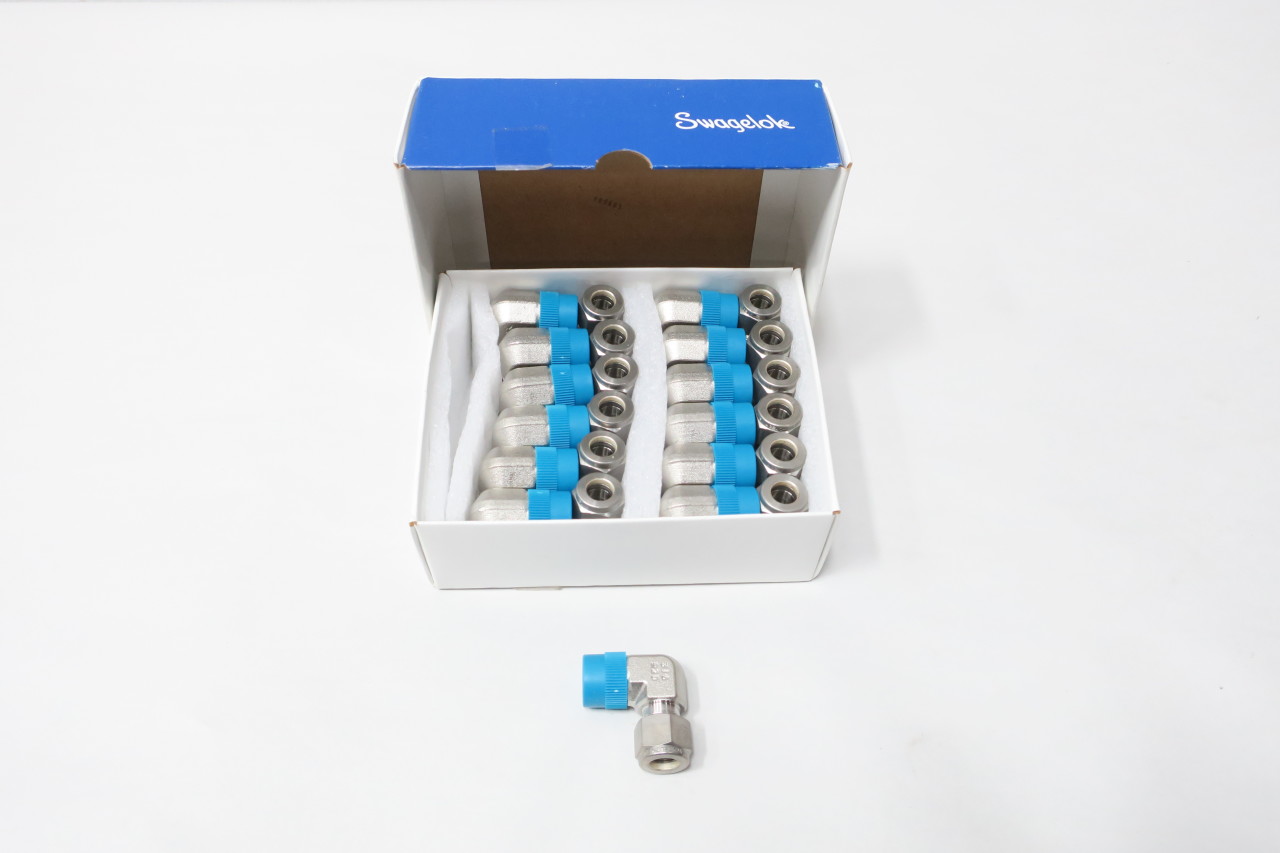 SWAGELOK SS-600-2-6 BOX OF 25 3/8IN 3/8IN STAINLESS TUBE NPT PIPE ELBOW ...