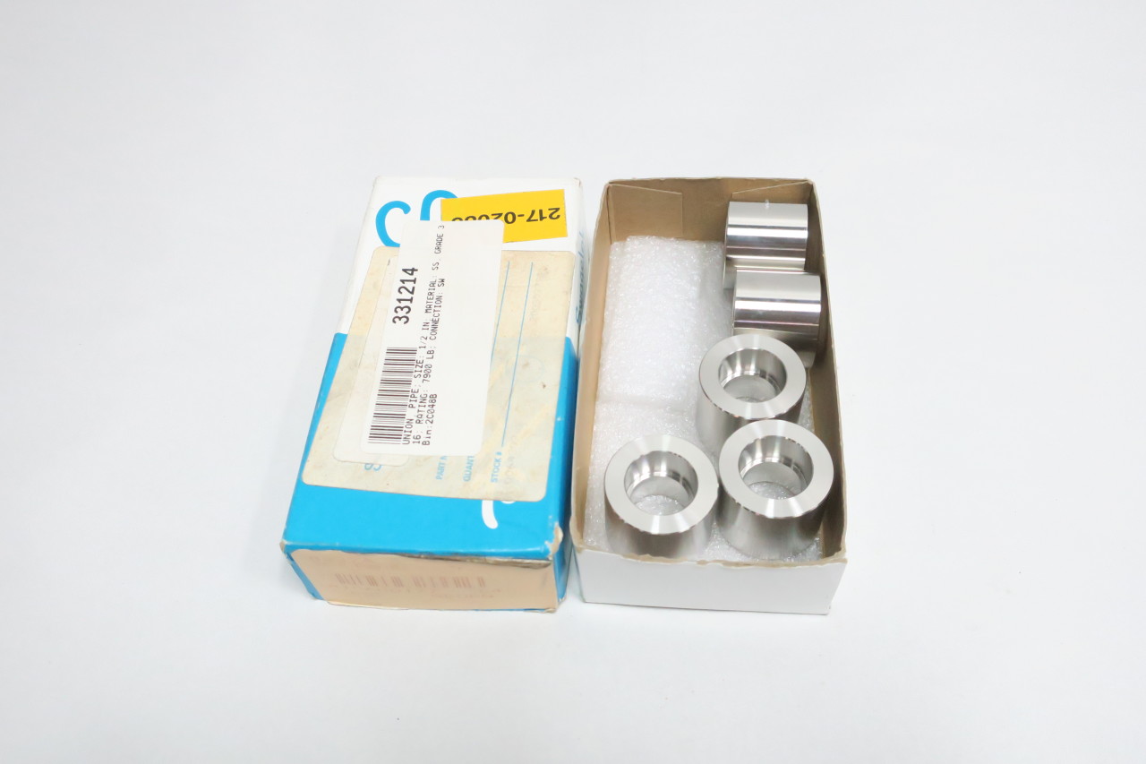 SWAGELOK SS-8-PSW-6 BOX OF 5 1/2IN STAINLESS PIPE UNION - MRO INDUSTRIAL
