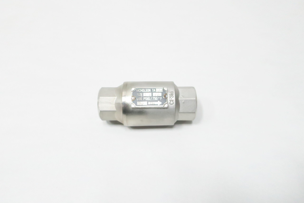NICHOLSON TA504 STAINLESS THREADED 500PSI 3/4IN NPT STEAM TRAP - MRO ...