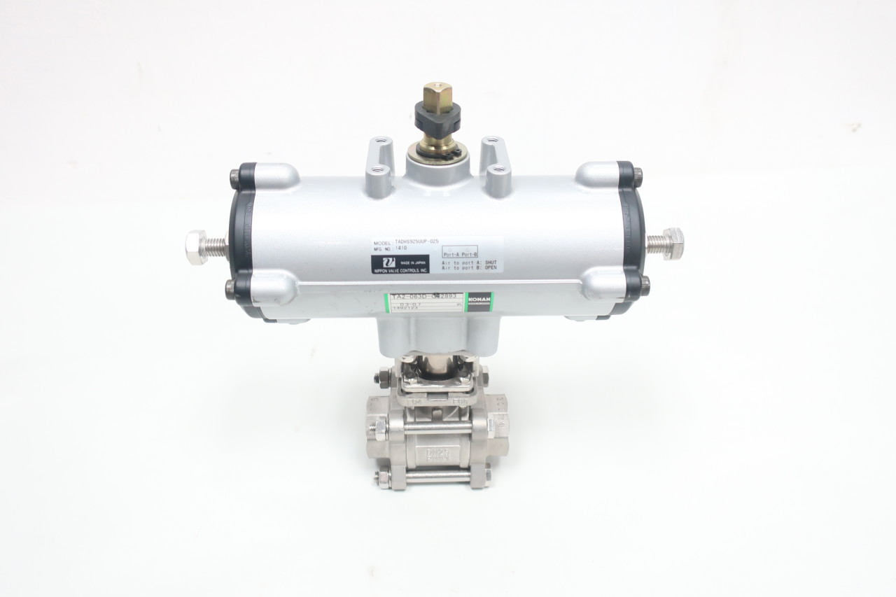 NIPPON TADMS925UUP-025 PNEUMATIC THREADED 1IN NPT BALL VALVE - MRO ...