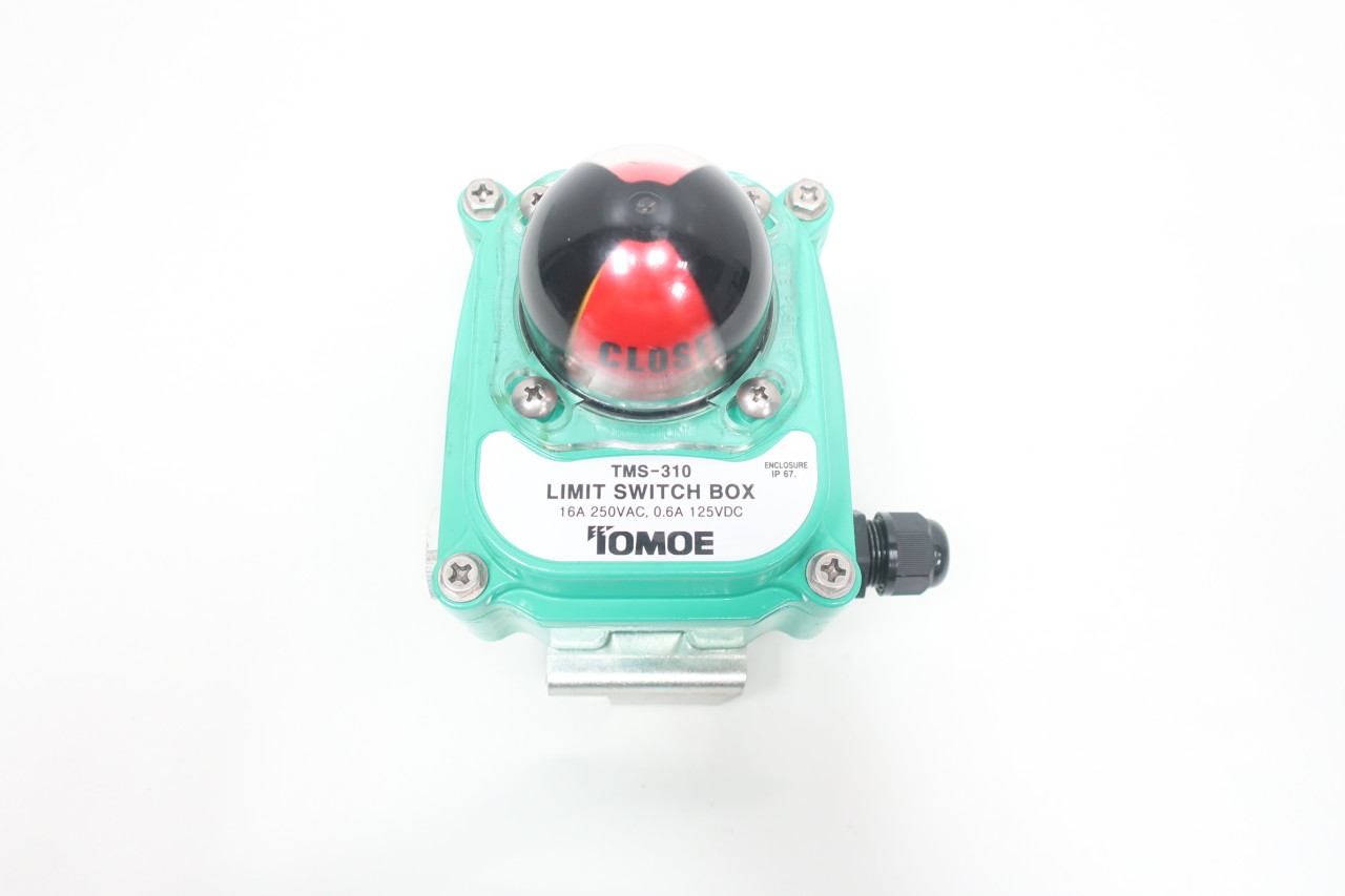 TOMOE TMS-310 LIMIT SWITCH BOX 250V-AC 125V-DC VALVE POSITION INDICATOR ...
