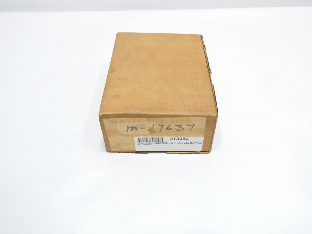 WATTS U5B WATER 25-75PSI BRONZE THREADED 1/2IN NPT PRESSURE REDUCING ...