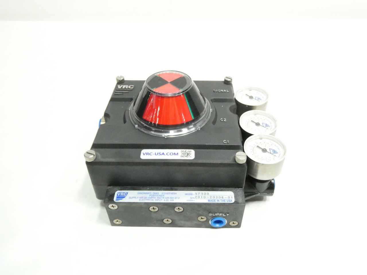 VRC VP900 30-150PSI 4-20MA ELECTRO-PNEUMATIC VALVE POSITIONER - MRO ...