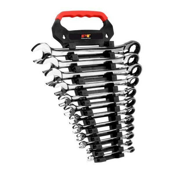 Performance Tool 12-Pc Sae Ratcheting Wrench Set Wrench Set Rtch ...