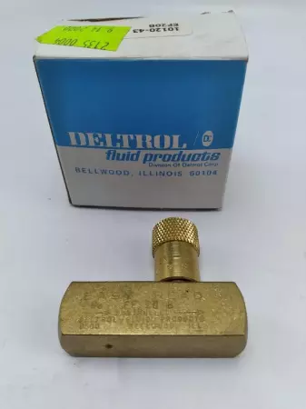 Deltrol Easy Read Brass Flow Control Valve EF20B - MRO INDUSTRIAL