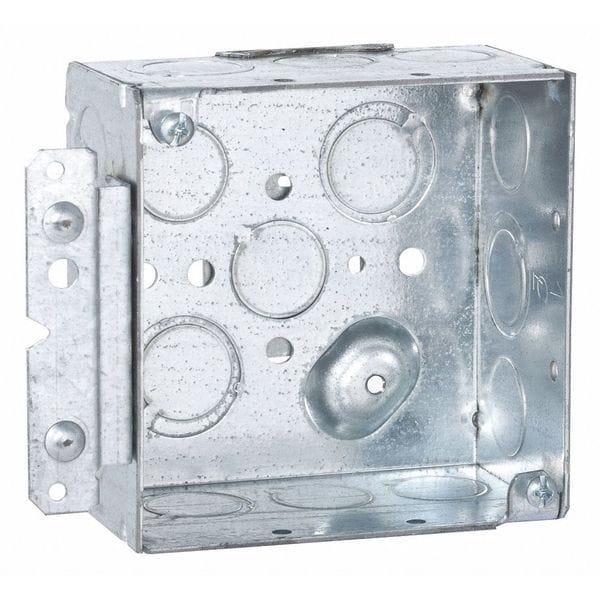 Raco Electrical Box, 30.3 cu in, Square Box Type, Steel, Square Shape ...