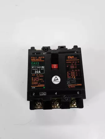 Fuji Electric Auto Breaker: 30A 220VAC 3P 11145 - MRO INDUSTRIAL
