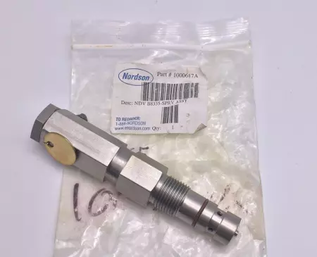 NORDSON SPRING PRESSURE RELIEF VALVE ASSEMBLY 1000617 - MRO INDUSTRIAL
