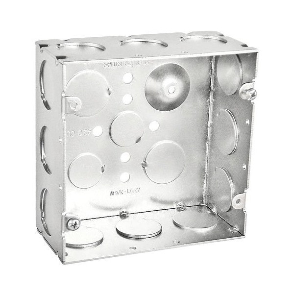 Southwire Electrical Box, 42 cu in, Junction Box Type, Steel, Square ...