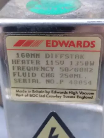 Edwards Diffstak Diffusion Pump 160 MM - MRO INDUSTRIAL