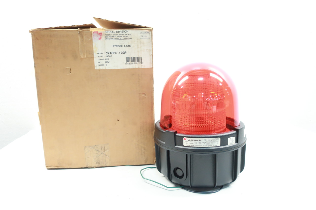 FEDERAL SIGNAL 371DST-120R DOUBLE STROBE 120V-AC LIGHT FIXTURE - MRO ...