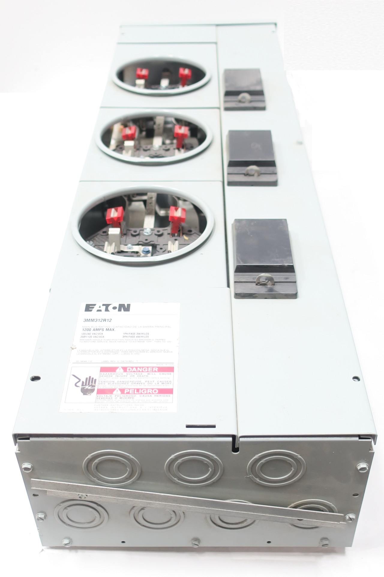 EATON 3MM312R12 METER STACK 1200A AMP 3PH 120/208V-AC POWER ...