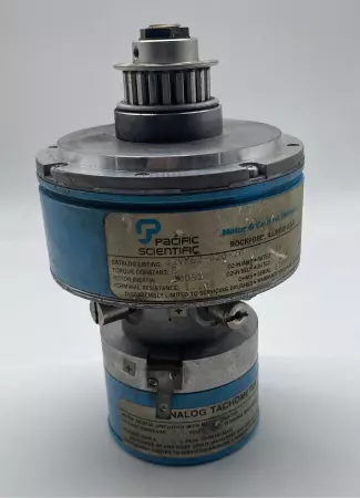 Pacific Scientific Servo Disc Motor / Analog Tachometer 33VM62-020-20 ...